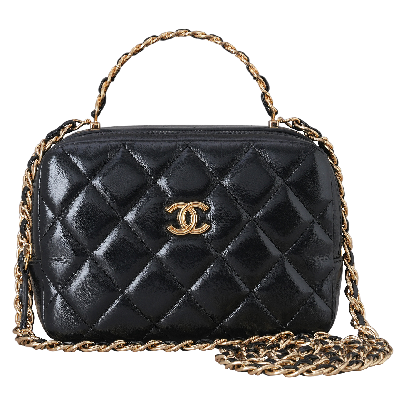 CHANEL(USED)샤넬 AS4024 시즌 램스킨 탑핸들 체인백 | 캉카스백화점